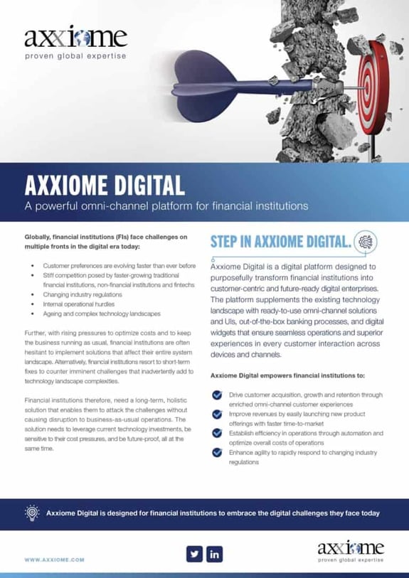 Branch and Teller - Digital Banking Solution - Axxiome