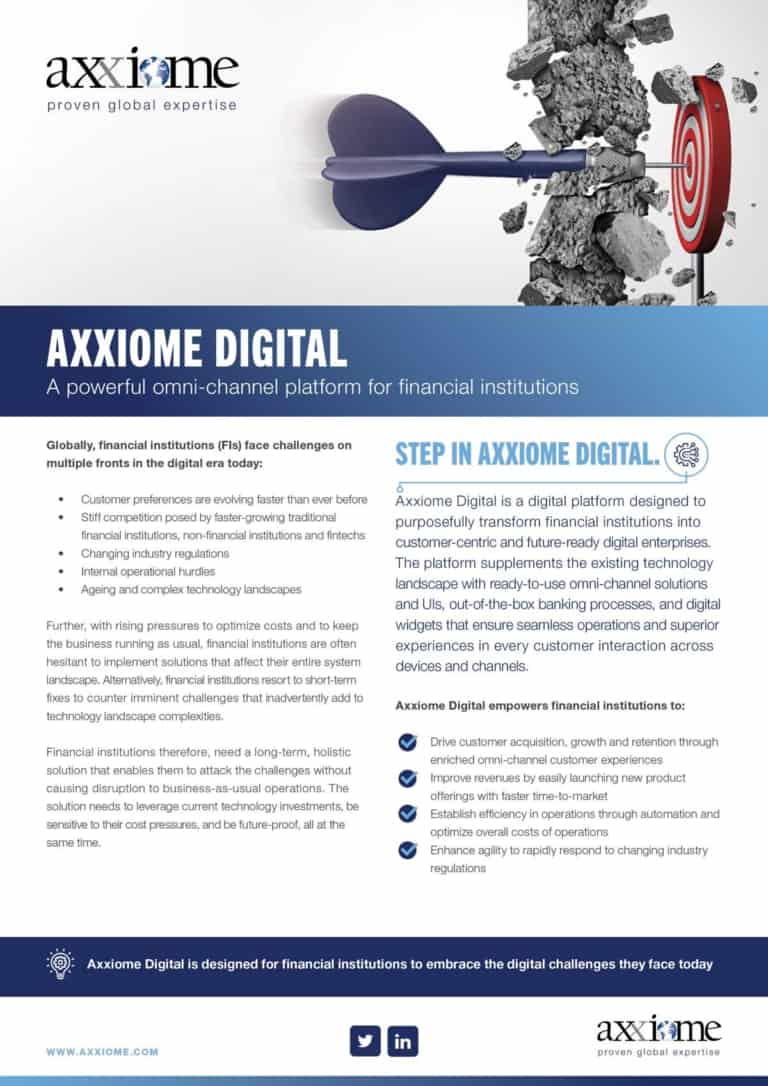 Branch and Teller - Digital Banking Solution - Axxiome